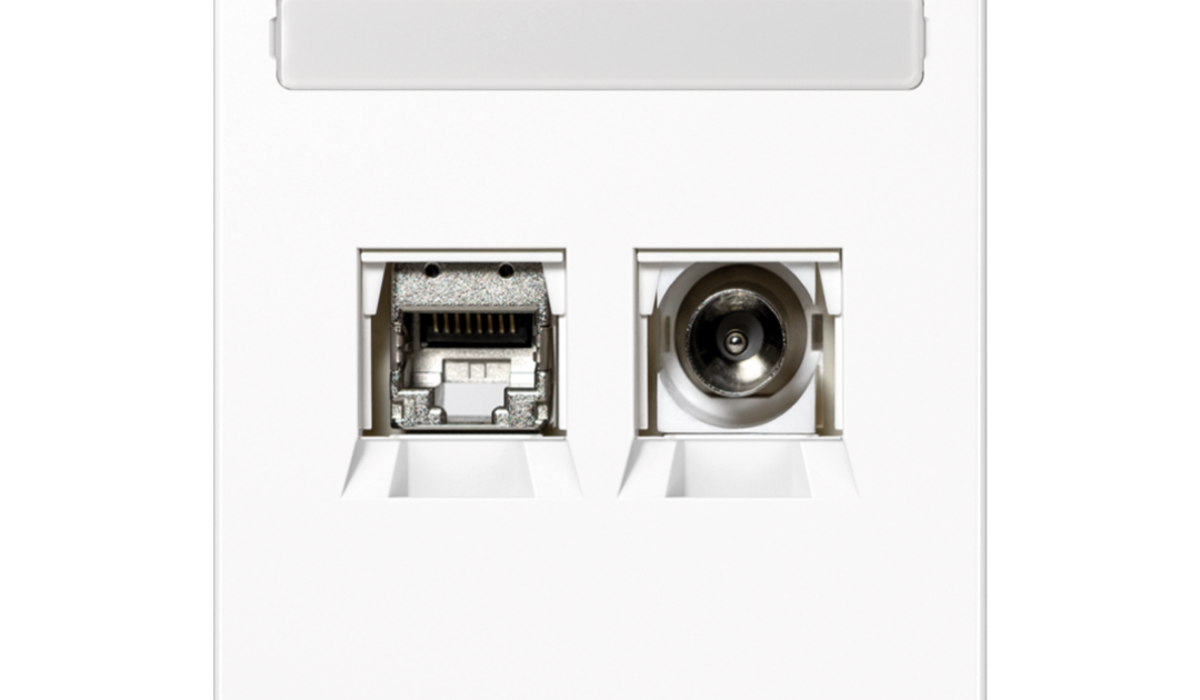 MMDLS4521WW TV+RJ45 lizdas baltas JUNG - EPTS